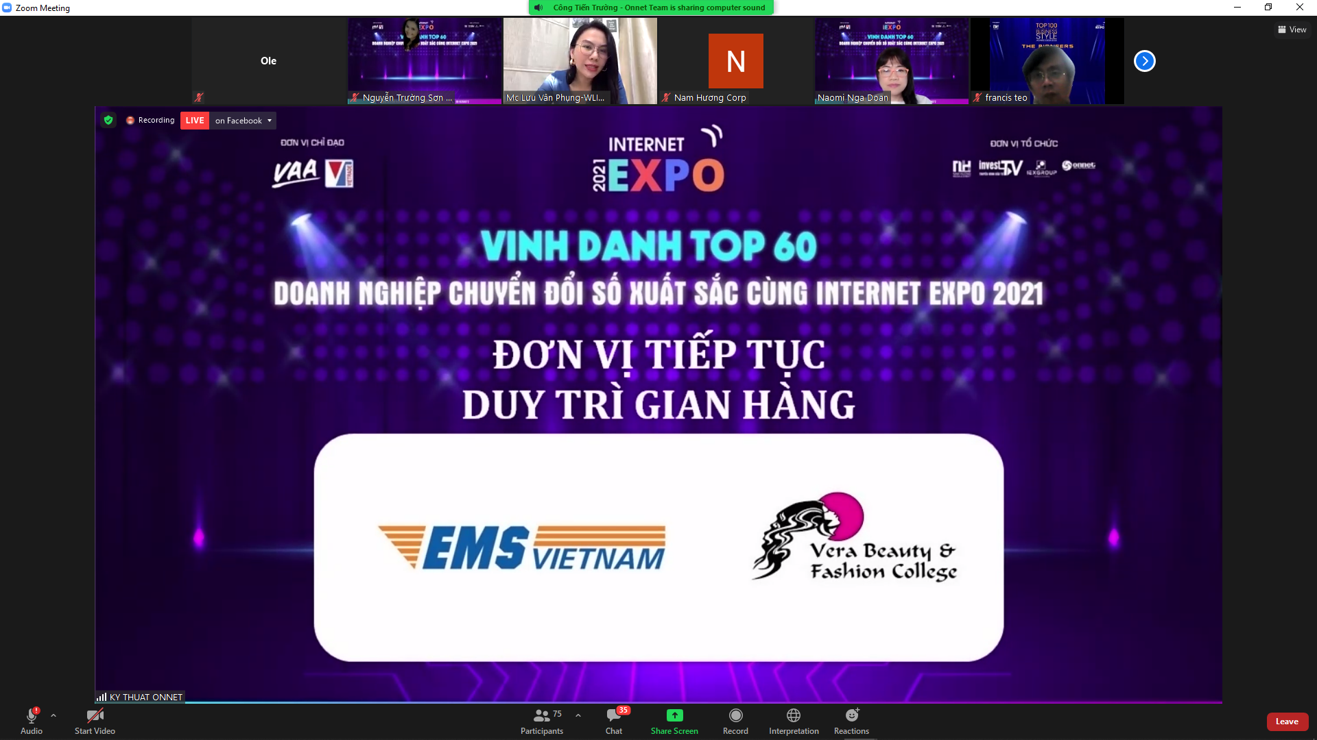 EMS | Gian hàng của EMS Việt Nam góp mặt trong chương trình “Lễ vinh danh TOP 60 Doanh nghiệp ...