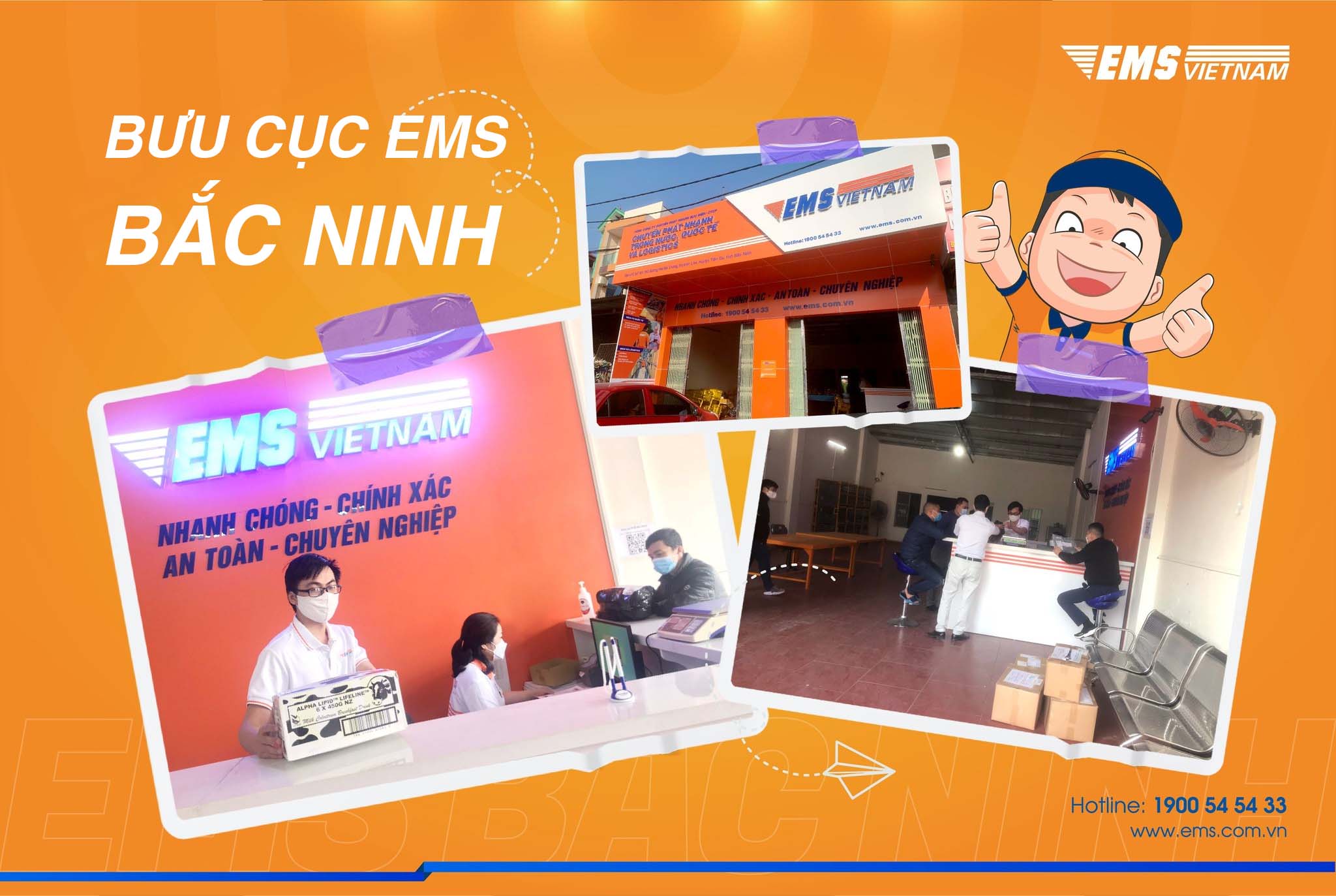 EMS | Tra cứu bưu cục, điểm gửi hàng chuyển phát nhanh EMS tại Bắc Ninh